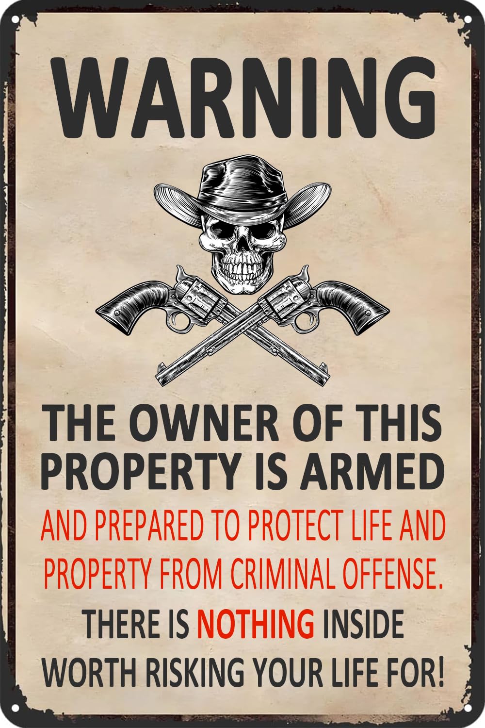 Amazon.com : No Trespassing Metal Signs,Private Property No Trespassing ...