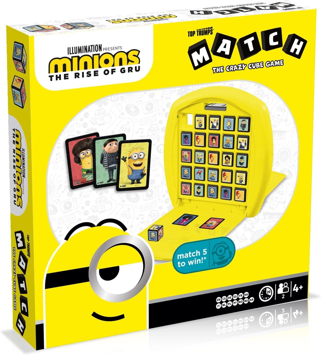 Minions: Rise of Gru - Top Trumps Match: The Crazy Cube Game ...