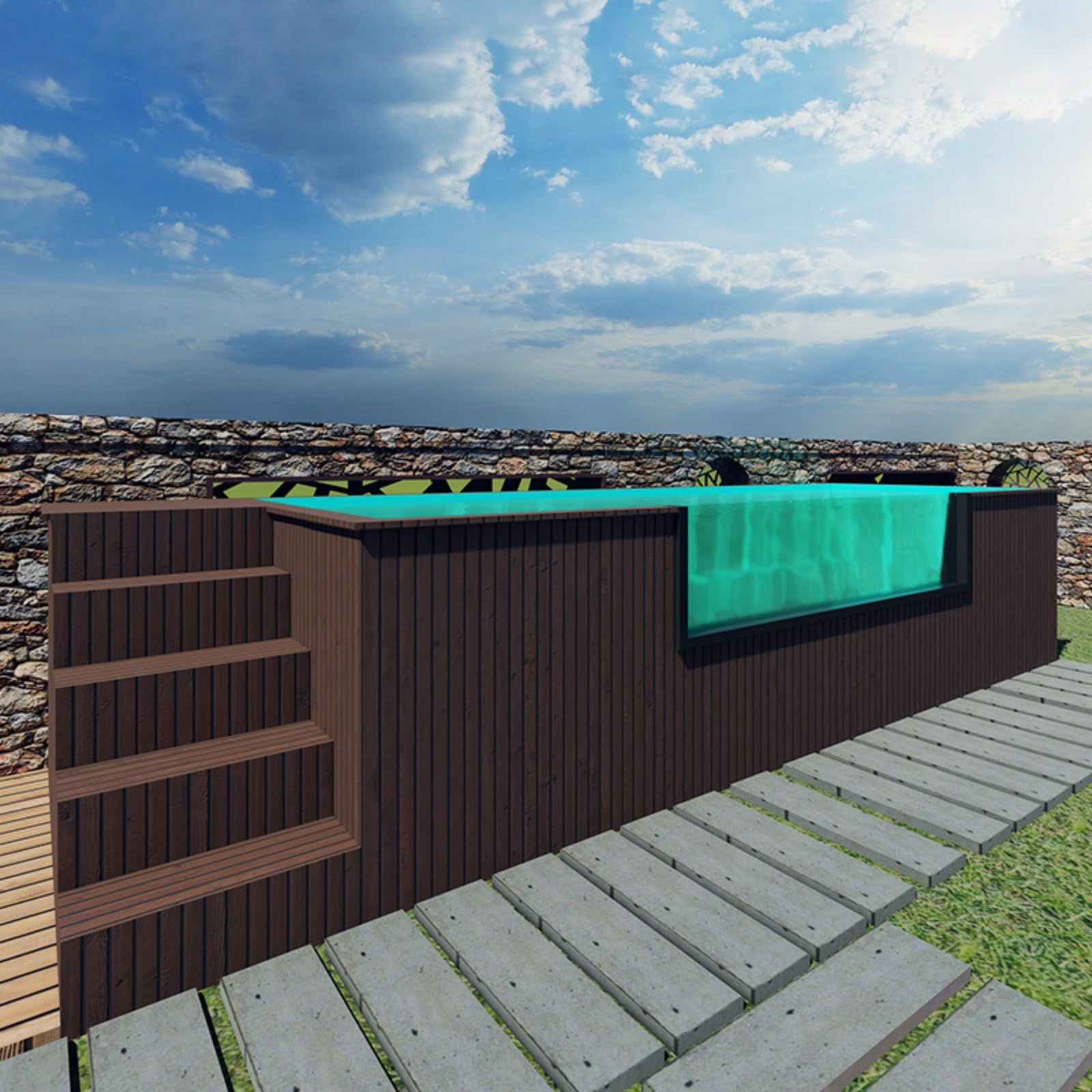 Built In Above Ground Pools