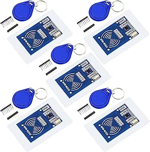 Amazon.com: DaFuRui Paquete de 5 módulos RC522 RFID RF IC tarjeta ...