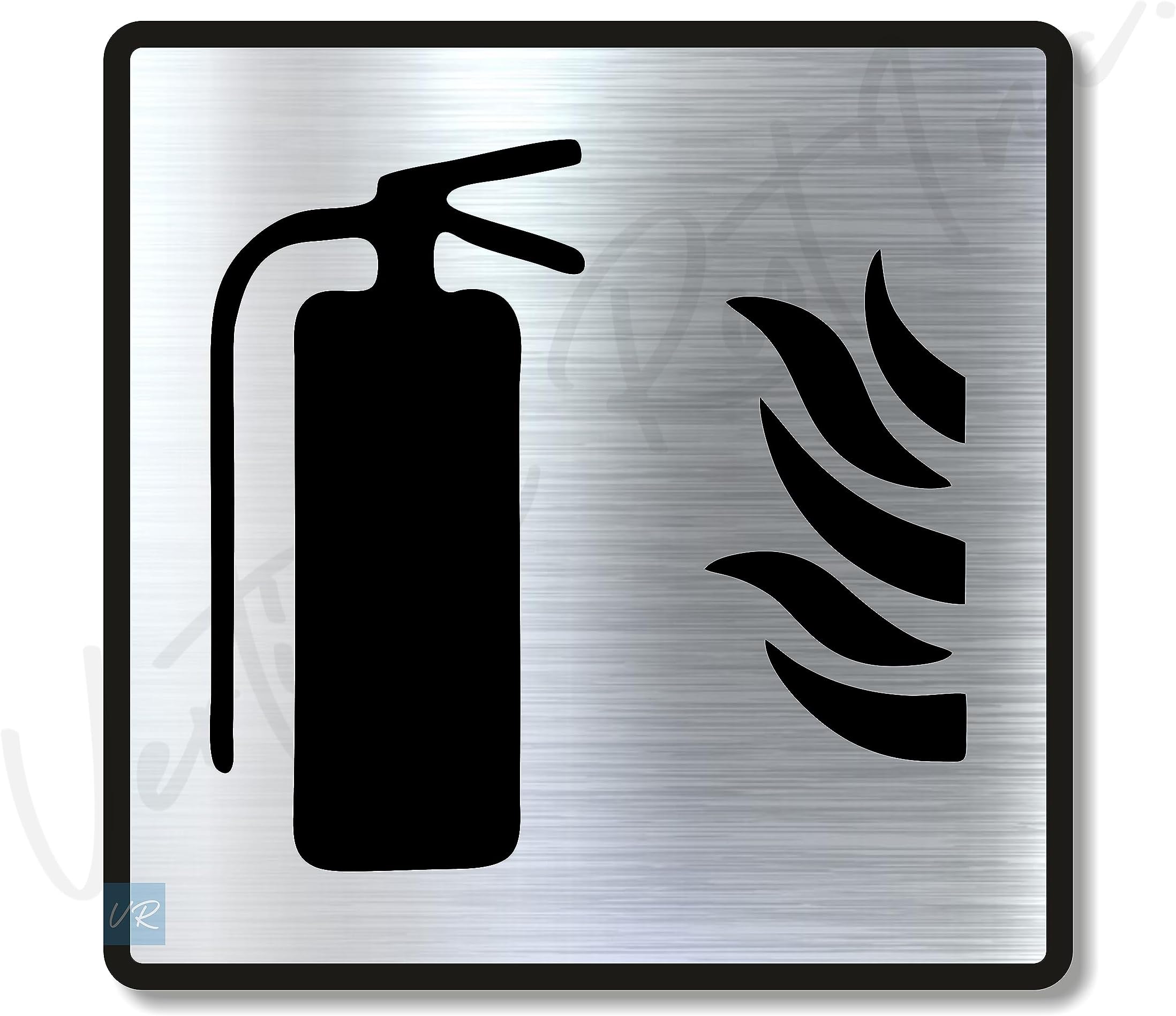 Vertical Root Inc® Premium Brush Finish Square Silver Acrylic FIRE ...