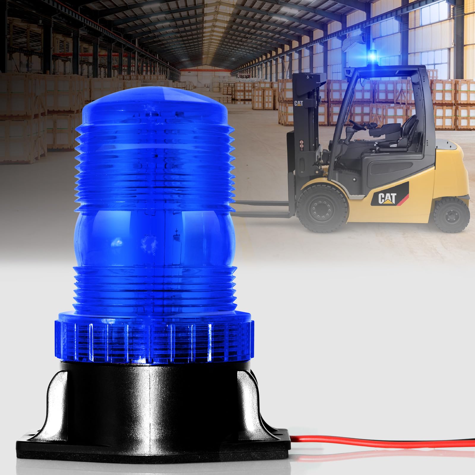 Snapklik.com : eTzone 30 LED Forklift Lights Blue Emergency Beacon ...