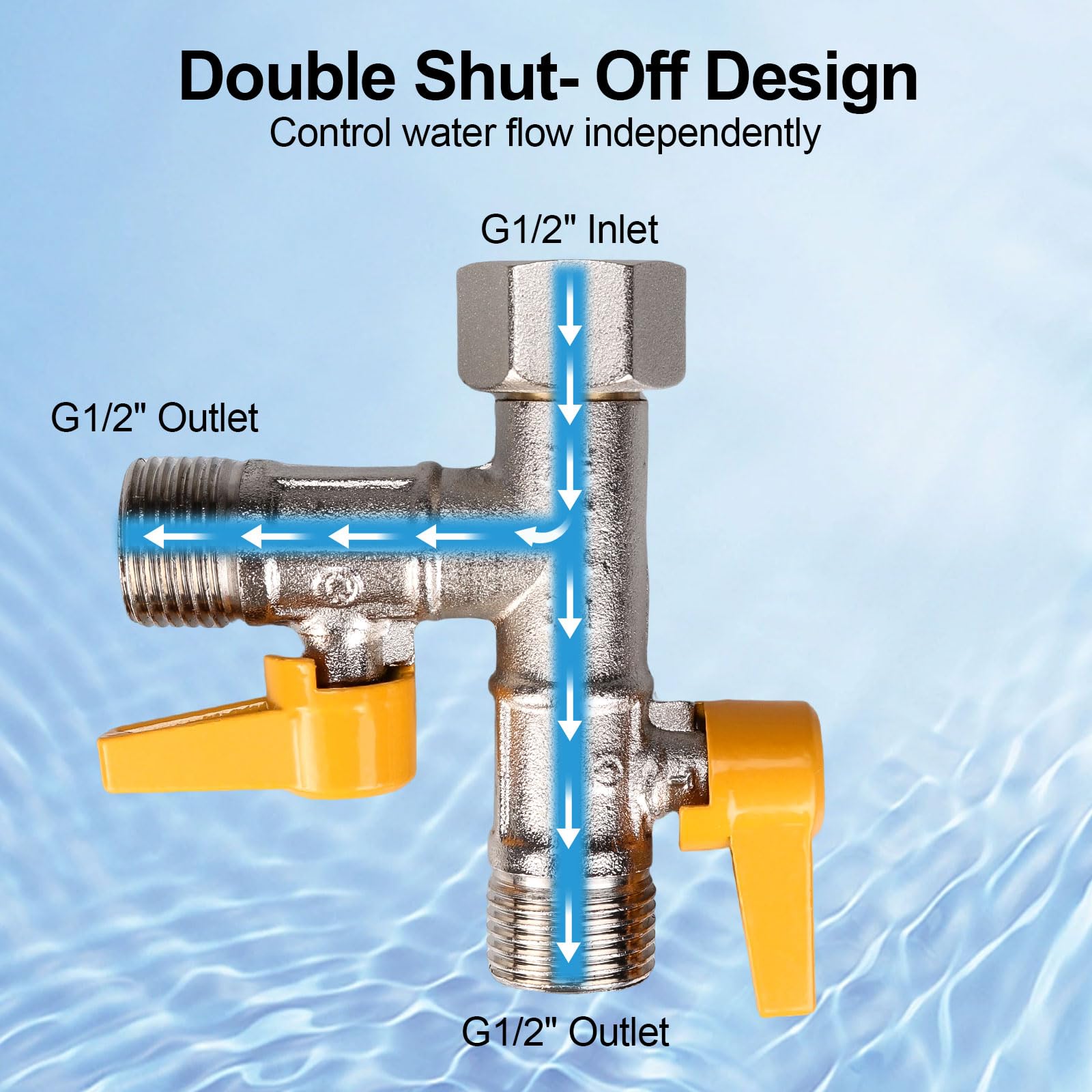 Snapklik.com : RV 3-Way By-Pass Valves Replacement, Solid Brass 3-Way ...