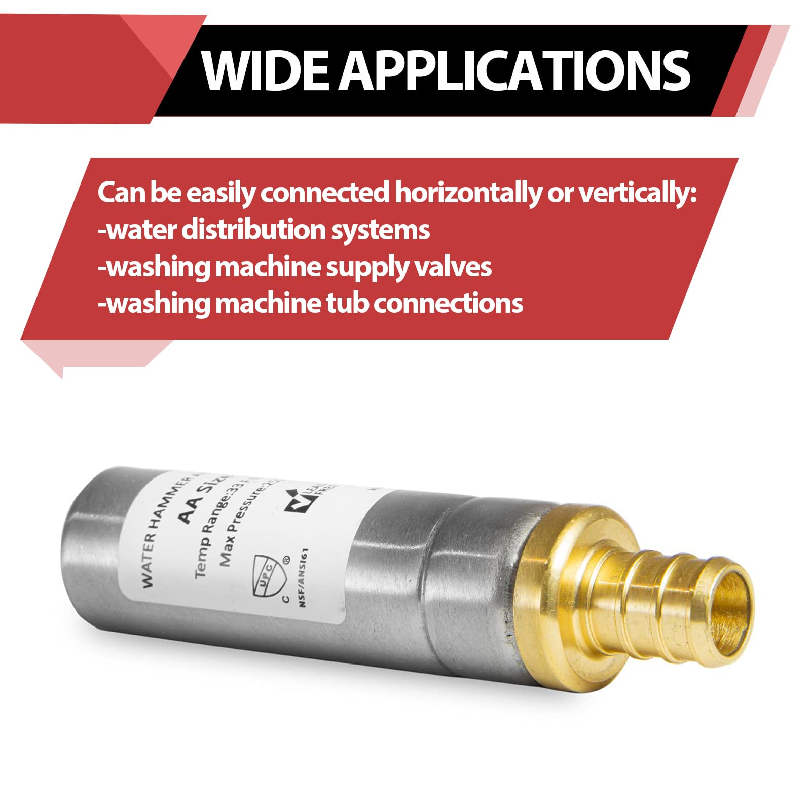 Snapklik.com : 4-Pack MH-111-1, 1/2-Inch Straight Pex Crimp Connection ...