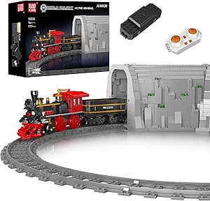 Mould King 12030 Track Train Steam Diesel Locomotive Train Terminal ...