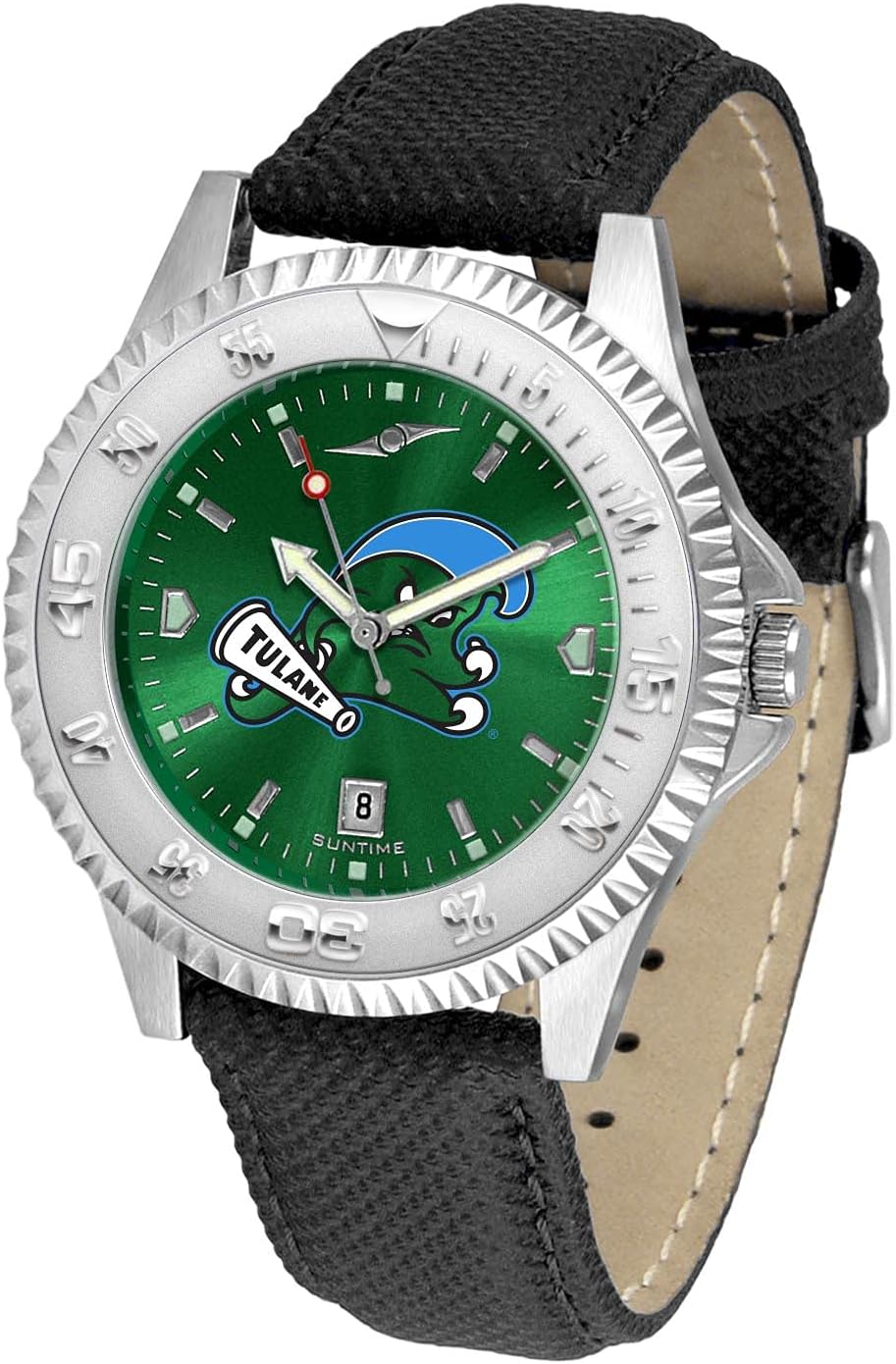 Amazon.com: SunTime Men's Collegiate Competitor 40mm Watch - Tulane ...