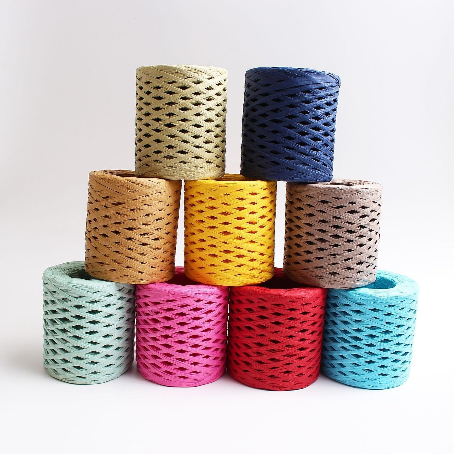 Amazon.com: GZXUNFA 656 Ft Raffia Paper Ribbon for Gift Wrapping Ribbon ...