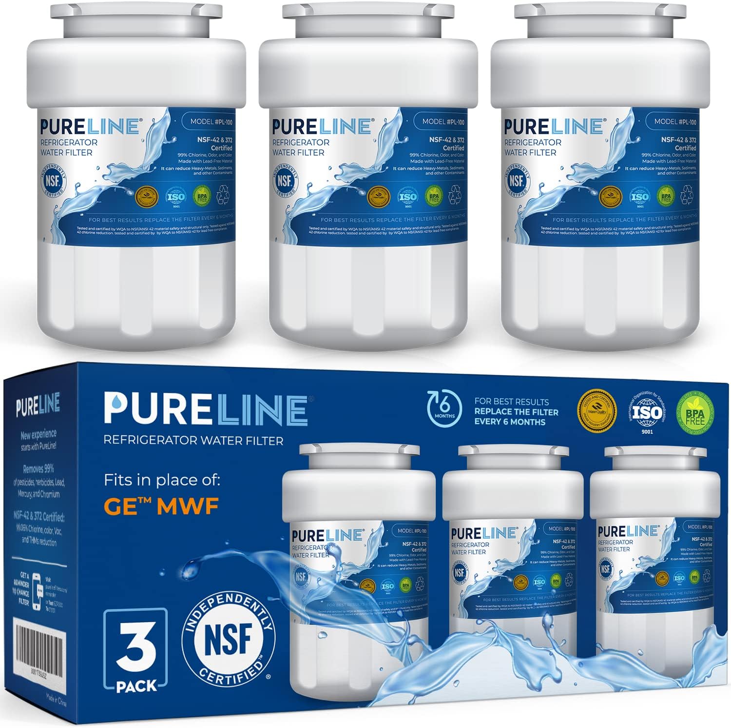 Amazon.com: General Electric SmartWater Refrigerator Filter Replacement ...