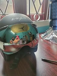 Vega Jet W/Visor Helmet Mercury Visor : Amazon.in: Car & Motorbike