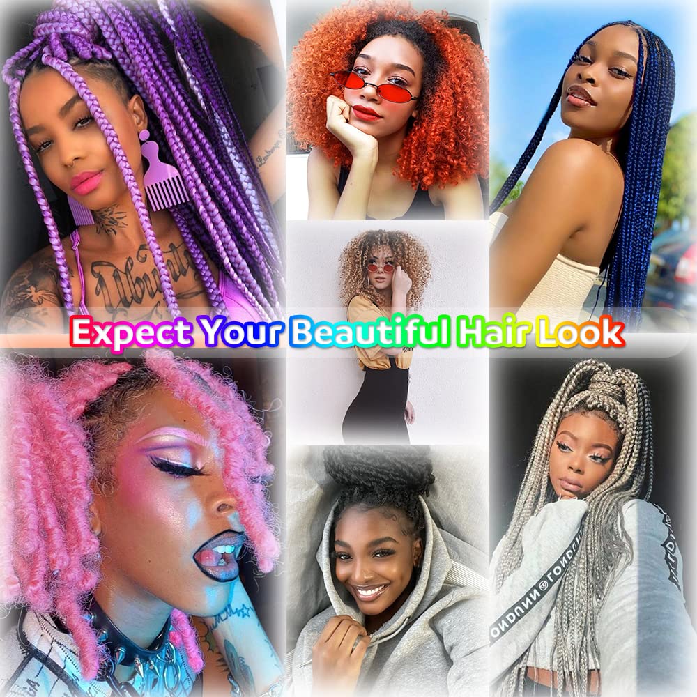 Buy Pre-Fluffed Marley Twist Braiding Hair , Pre-Stretched Spring Twist ...