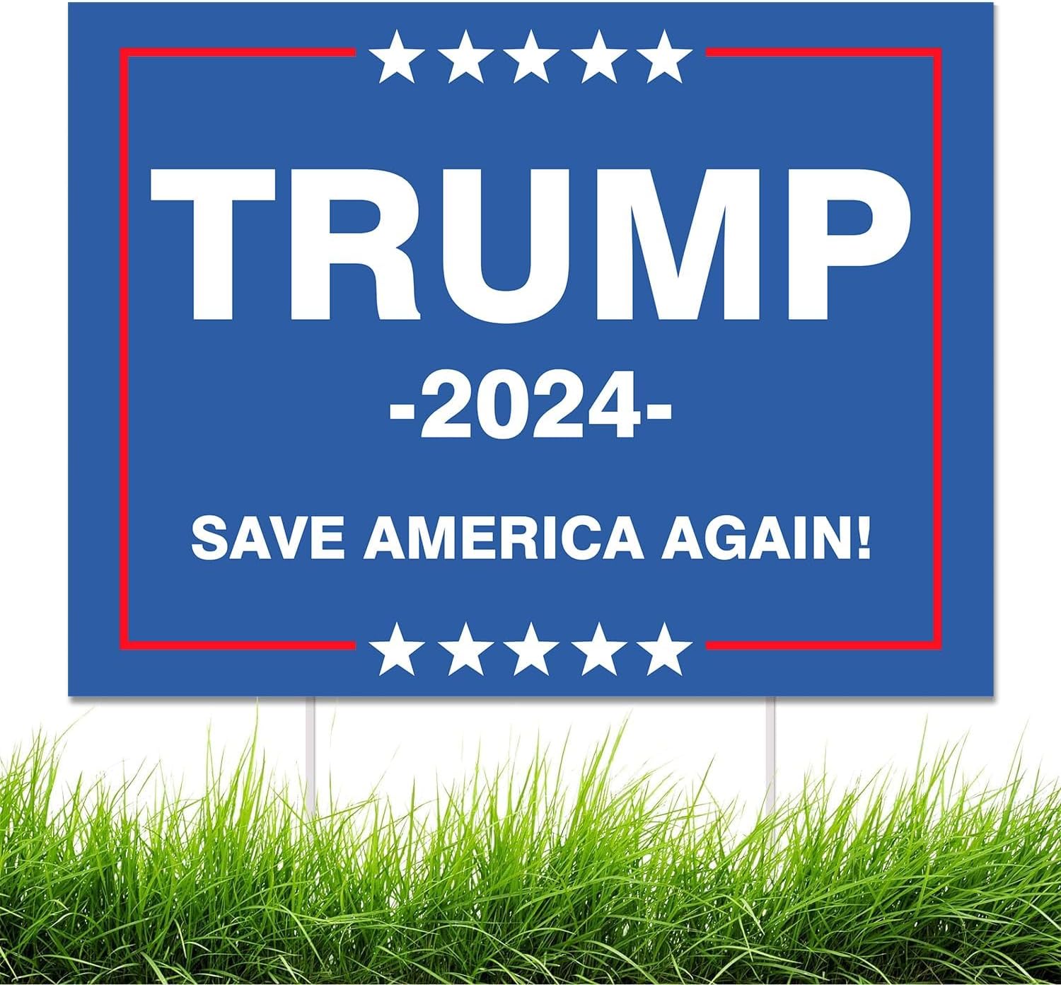 Amazon.com : MAXDUCK Trump 2024 Sign - Trump Signs for Yard Plastic ...