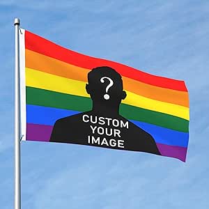 Amazon.com : Custom Pride Flag, Lesbian Flag Customized Double Sided ...