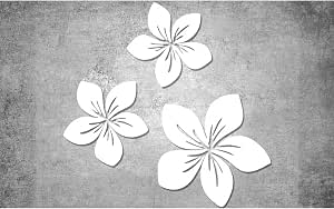 Car Stickers for Toyota Rav4 Corolla Camry C-HR Yaris, 3Pcs Flower ...