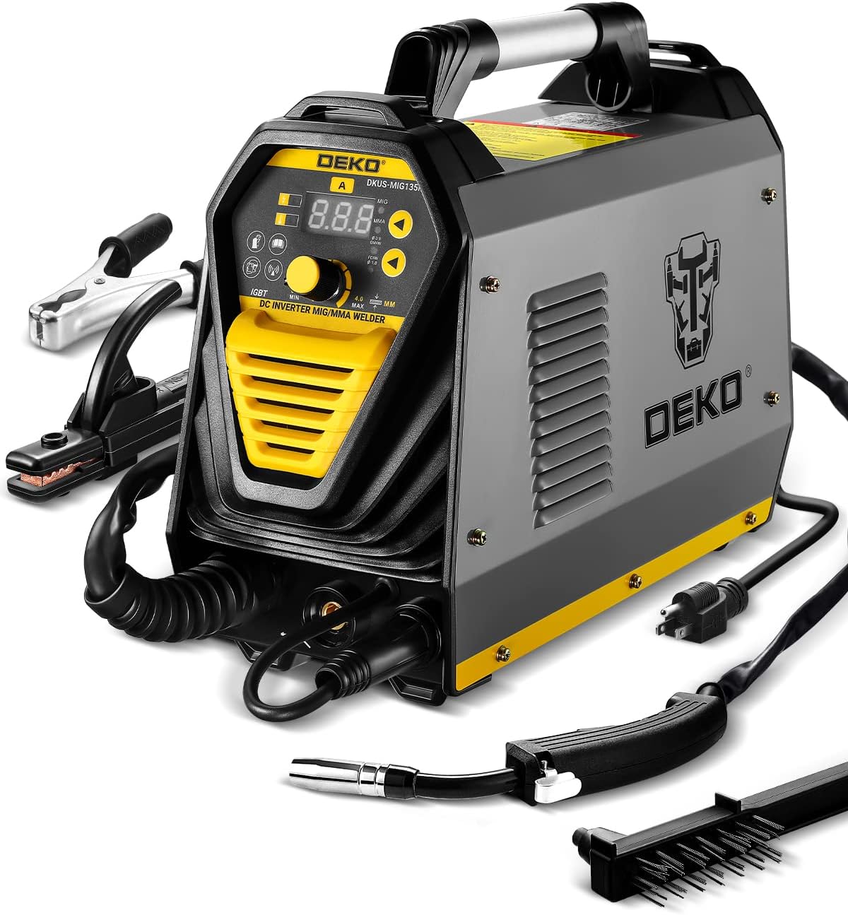 DEKO 135Amp MIG/MMA Welder，110V Flux MIG/Stick/Gass MIG 3 in 1 welding ...
