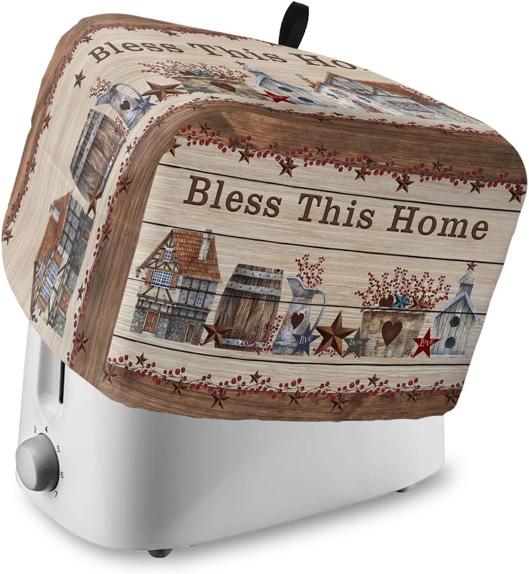 Amazon.com: Country Star Berry Red Buffalo Plaid Soft Washable 4 Slice ...