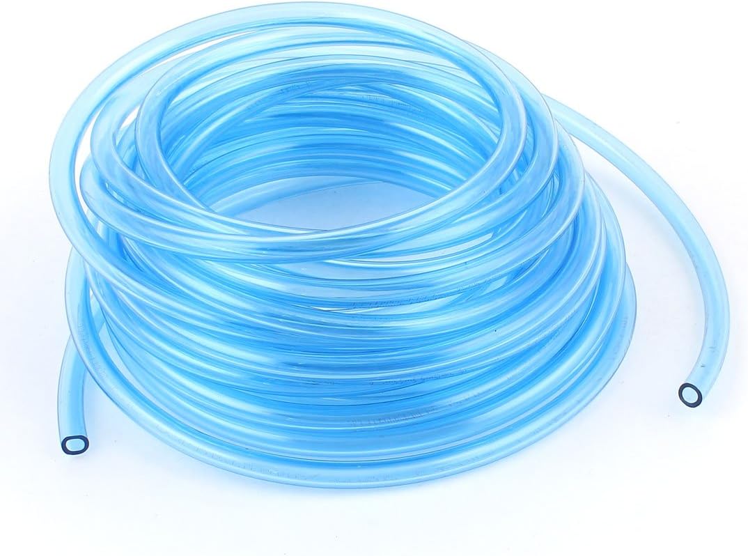 uxcell 6mm x 4mm Air Pneumatic PU Hose Tube Pipe Clear Blue 5.30M Long ...
