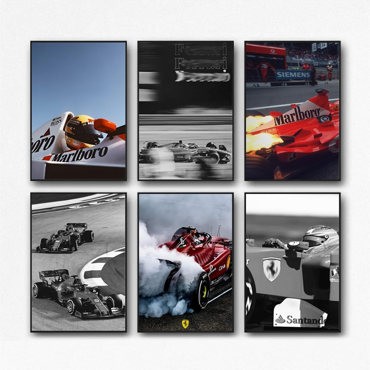 Amazon.com: MERI HOME Formula 1 Poster Wall Art Collage Kit - 48 Pcs F1 ...