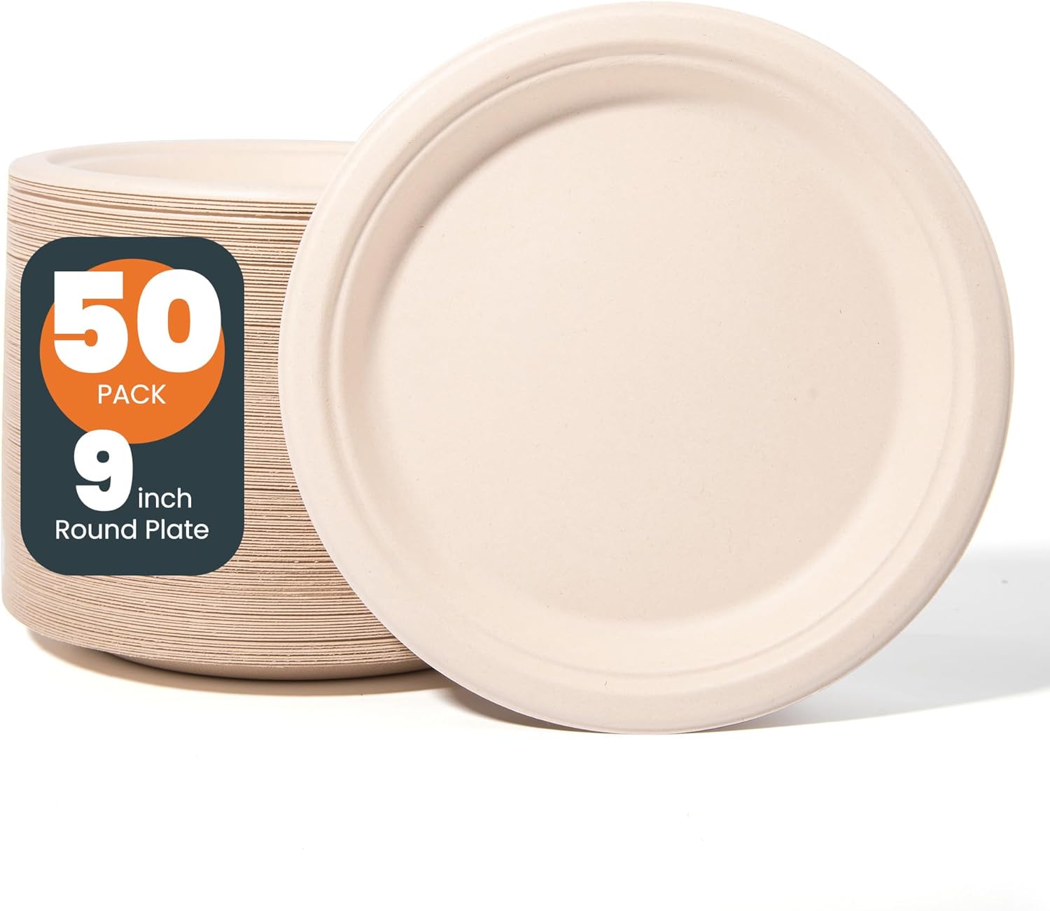 Amazon.com: hooray mida 100% Compostable Paper Plates, Disposable ...