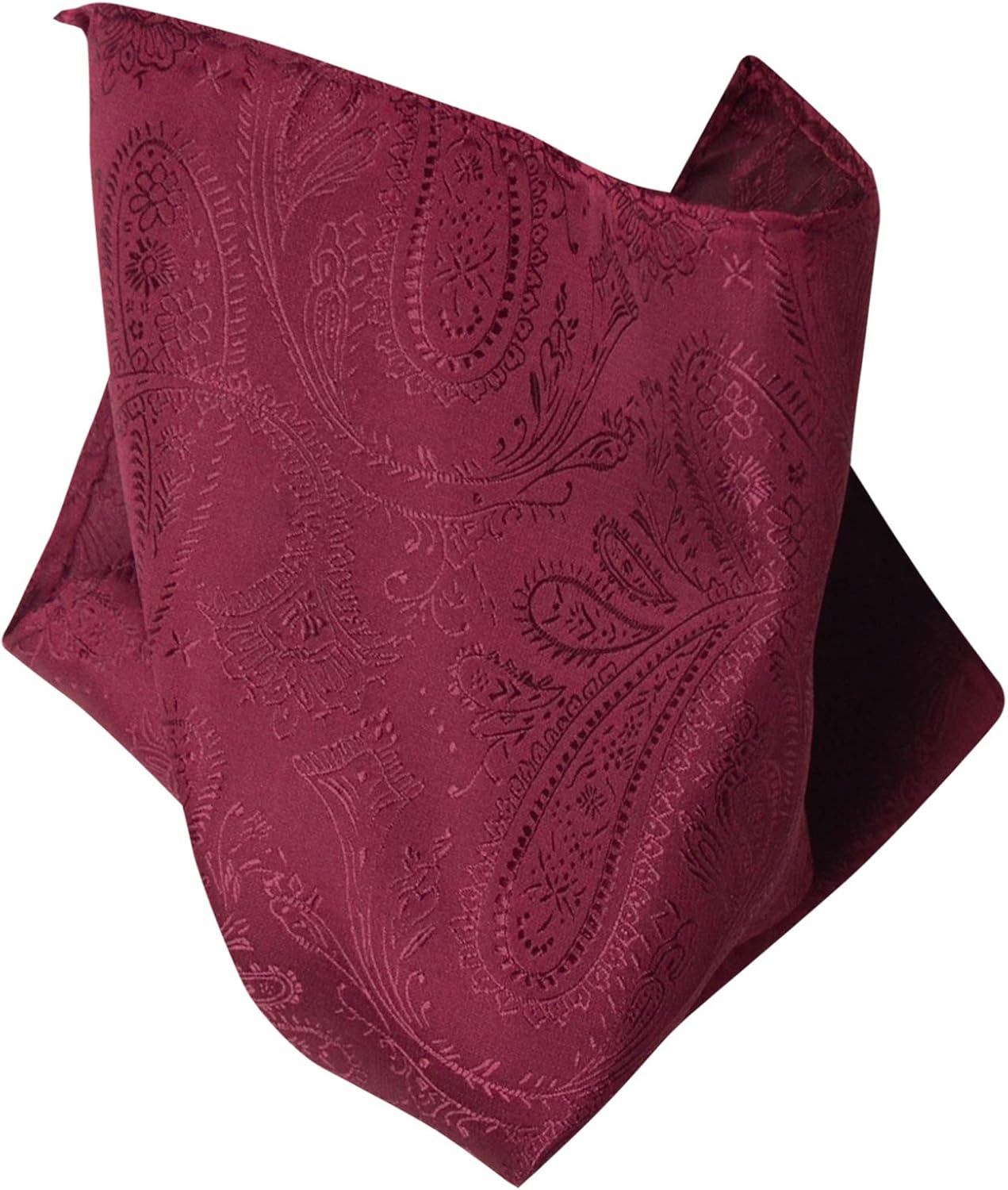 Burgundy Paisley Design Hankerchief Pocket Square Hanky Men's ...