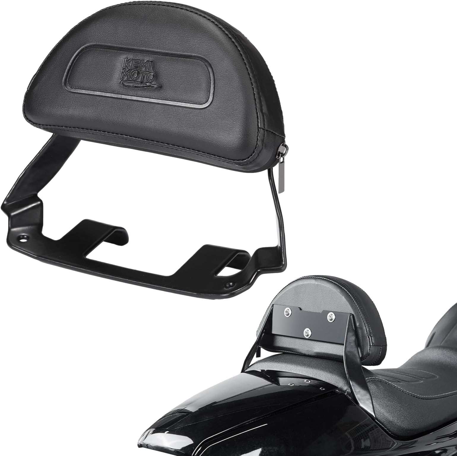 Amazon.com: KEMIMOTO Sissy Bar Rider Backrest with Docking Hardware ...