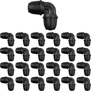 Amazon.com : JAYEE Drip Irrigation Fittings 1/4 Inch, 25 Pcs Barbed ...
