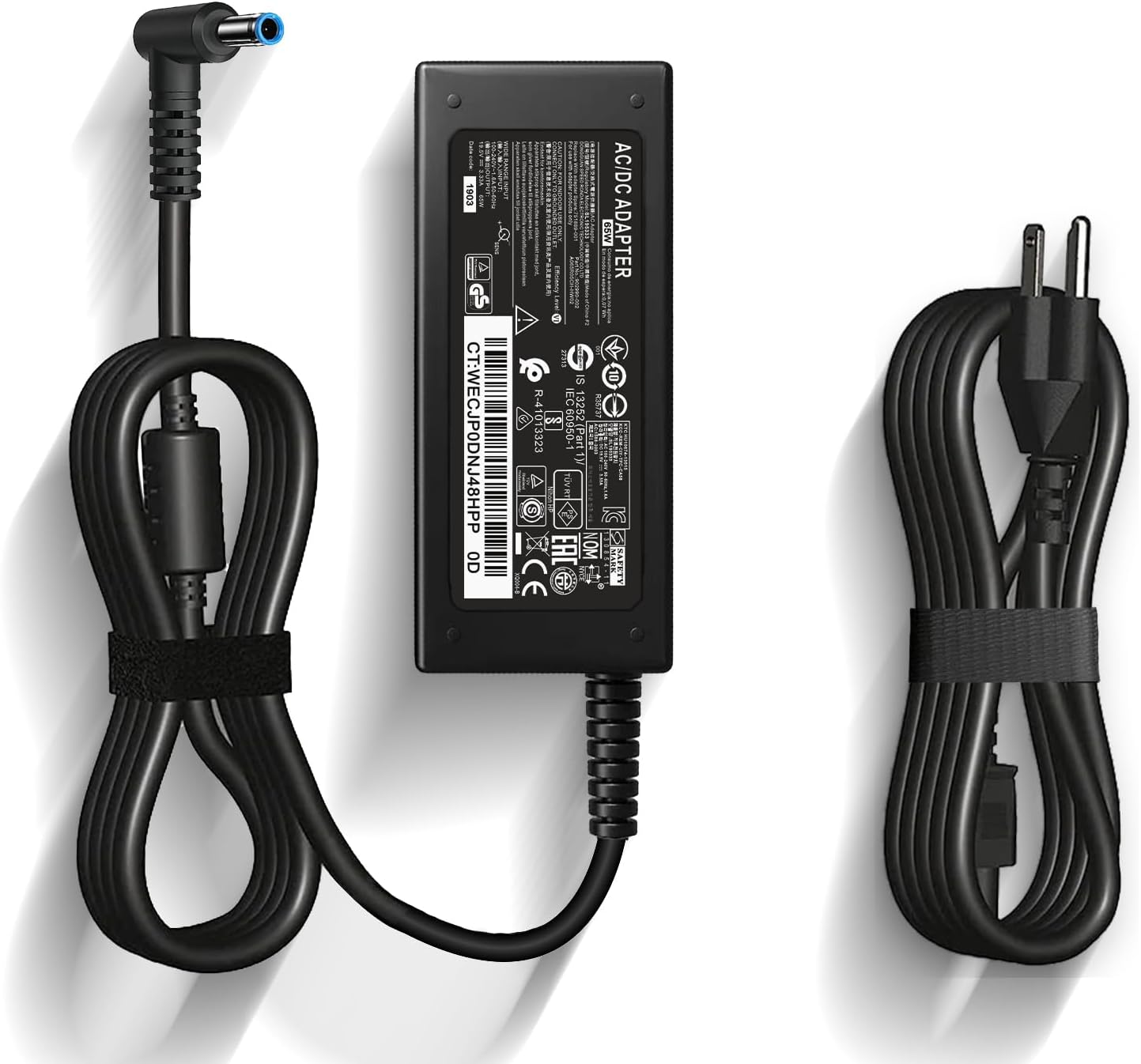 65W Laptop Charger for HP Elitebook Charger 840-G3 850-G3 845-G3 820-G3 ...