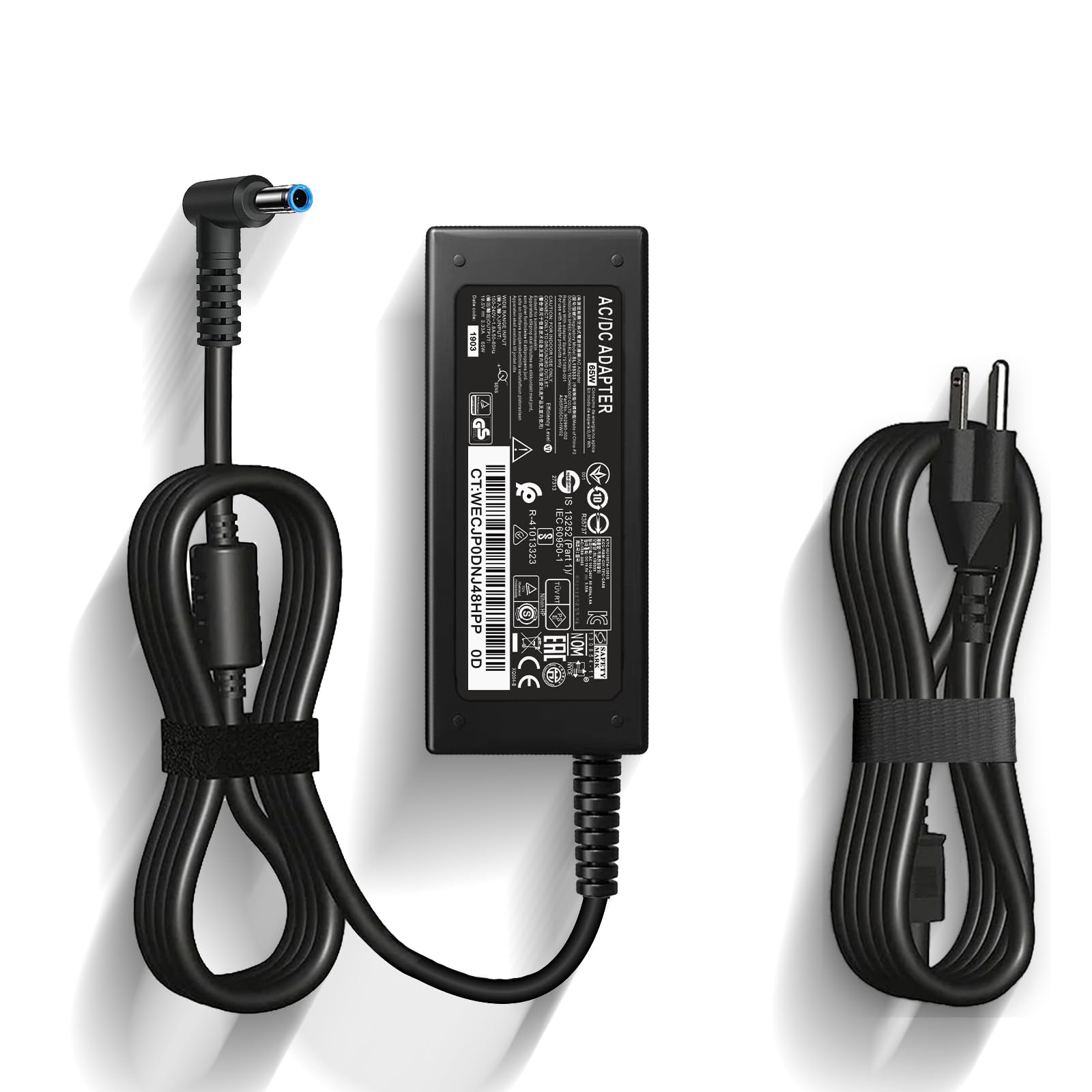 65W Laptop Charger for Original HP Elitebook Charger 840-G3 850-G3 845 ...