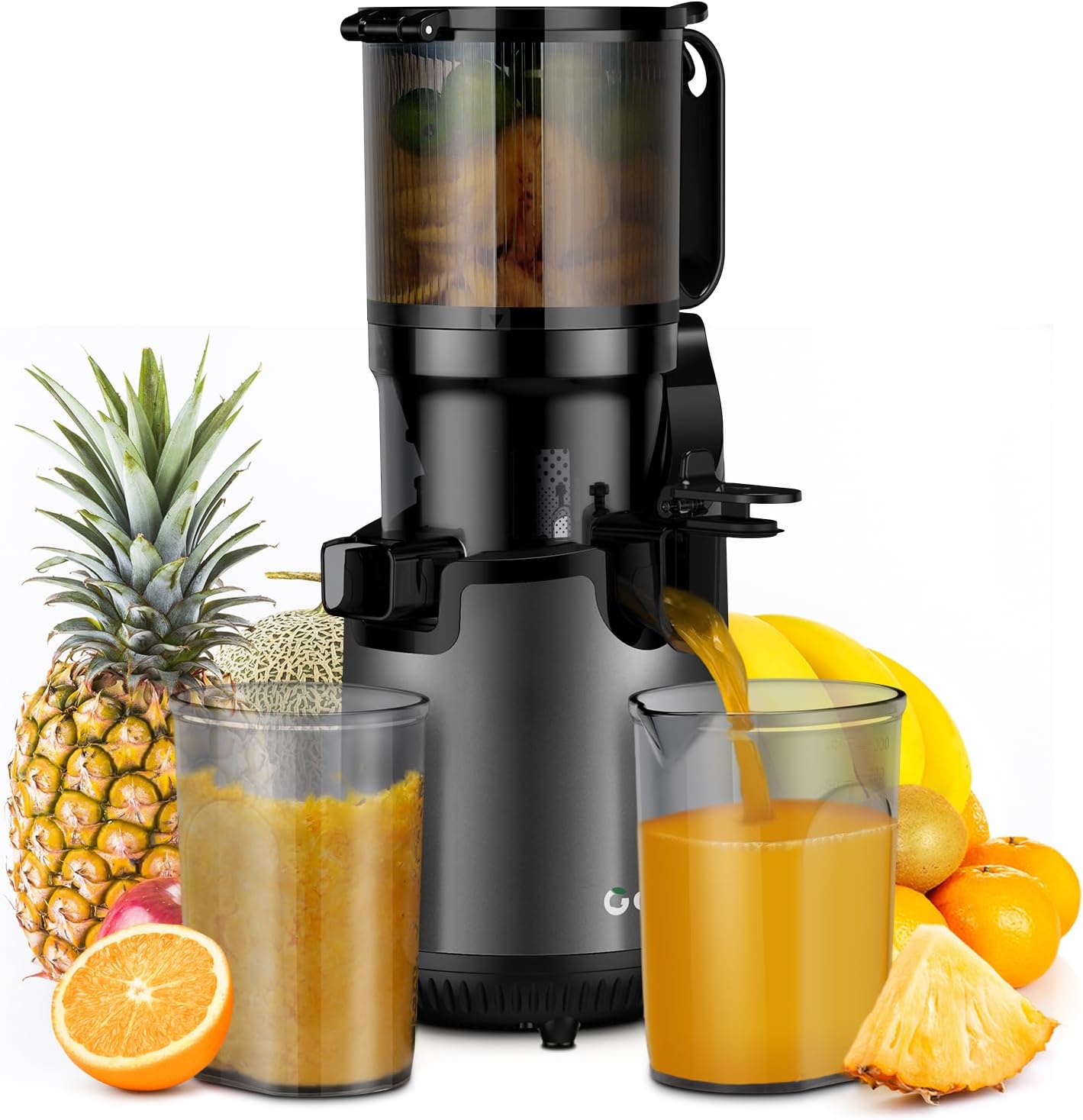 Amazon.com: Aobosi Slow Masticating Juicer 83mm(3.15inch) Wide Chute ...