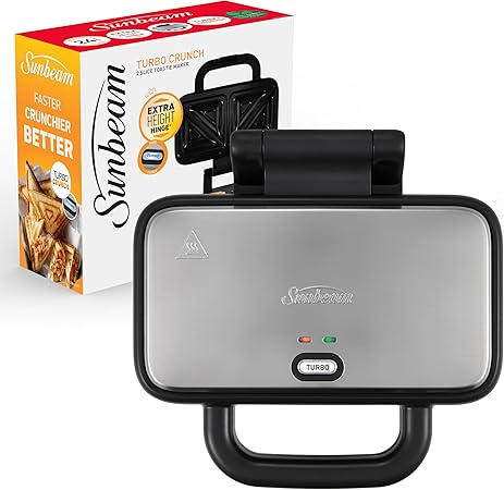 Sunbeam Turbo Crunch 2-Slice Toastie Maker | Turbo Button For Extra ...