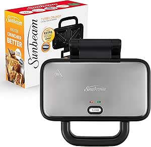 Sunbeam Turbo Crunch 2-Slice Toastie Maker | Turbo Button For Extra ...