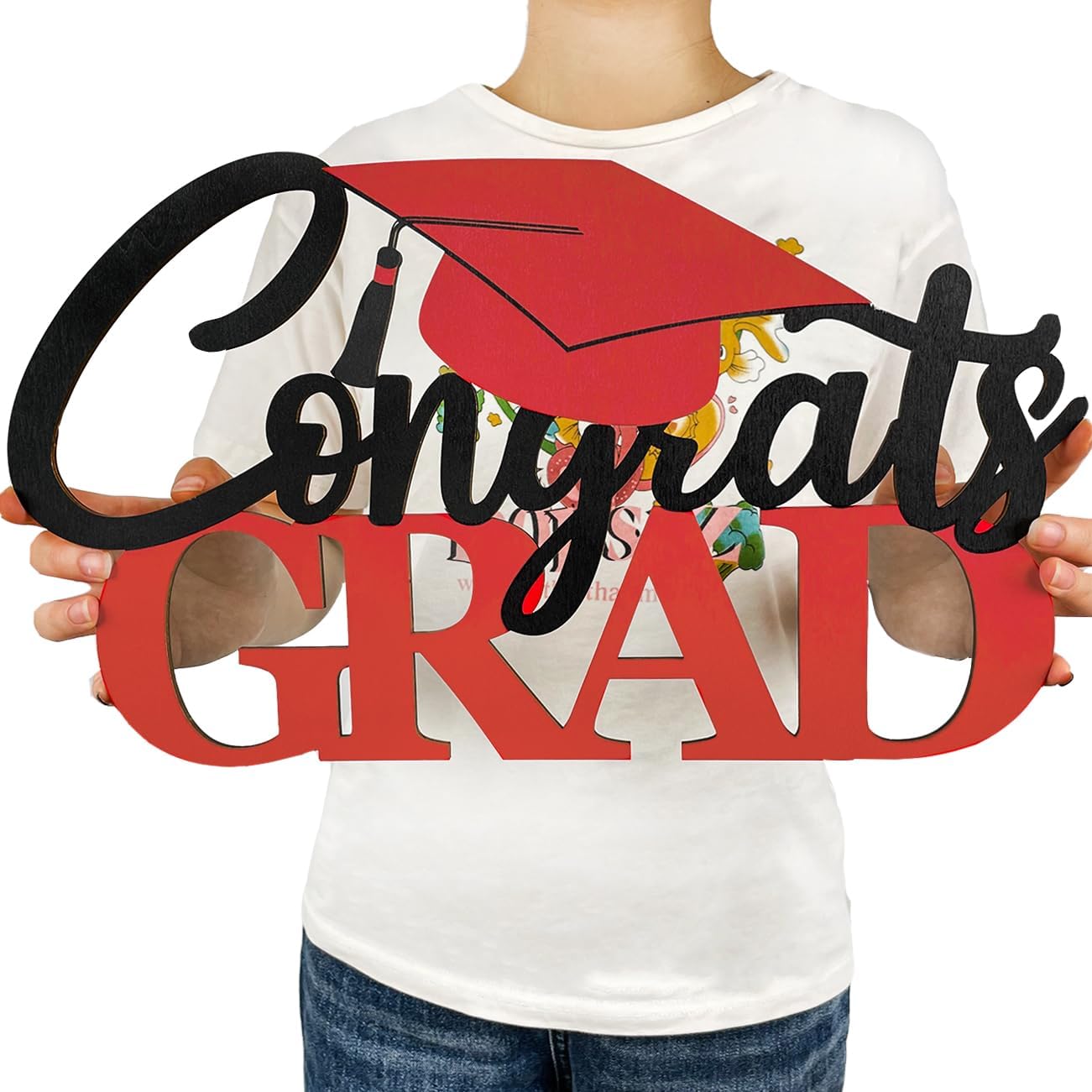 Amazon.com: Graduation Grad 2023 Wooden Letter Cutout Sign with Tassel ...