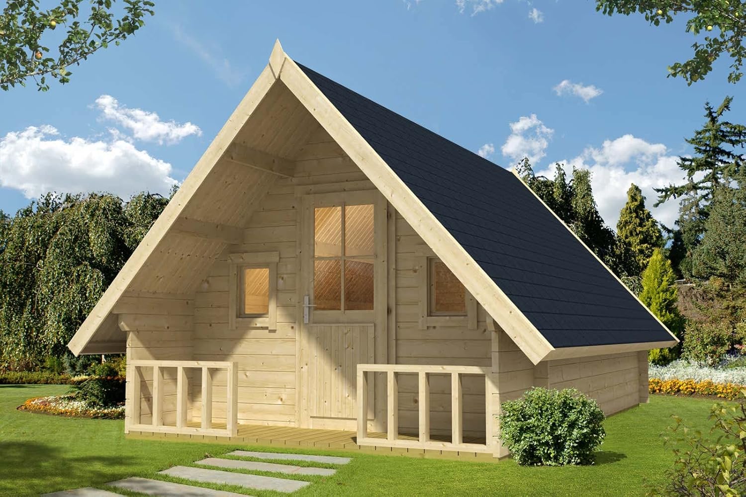 Campinghouse 44 ISO en Bois de la Marque Alpholz | cabanon de Jardin ...