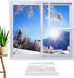 Window Insulation Kit W50xH90cm for Winter Keep Cold Out,No cuttable ...