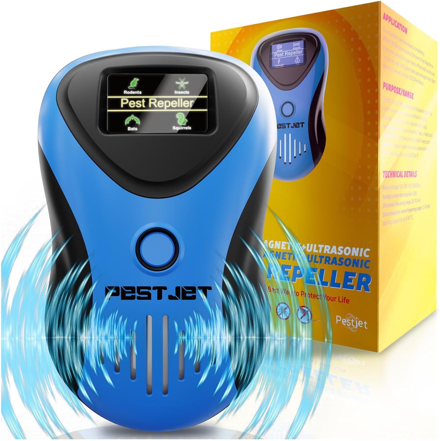 Amazon.com: Ultrasonic Pest Repeller Plug-in with LED Display, Indoor ...