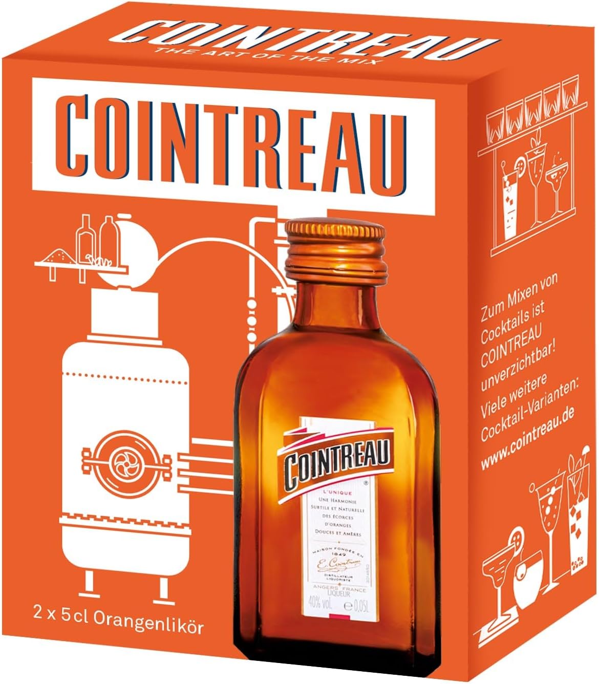Cointreau Triple Sec, Orange Liqueur, 5 cl : Amazon.co.uk: Grocery