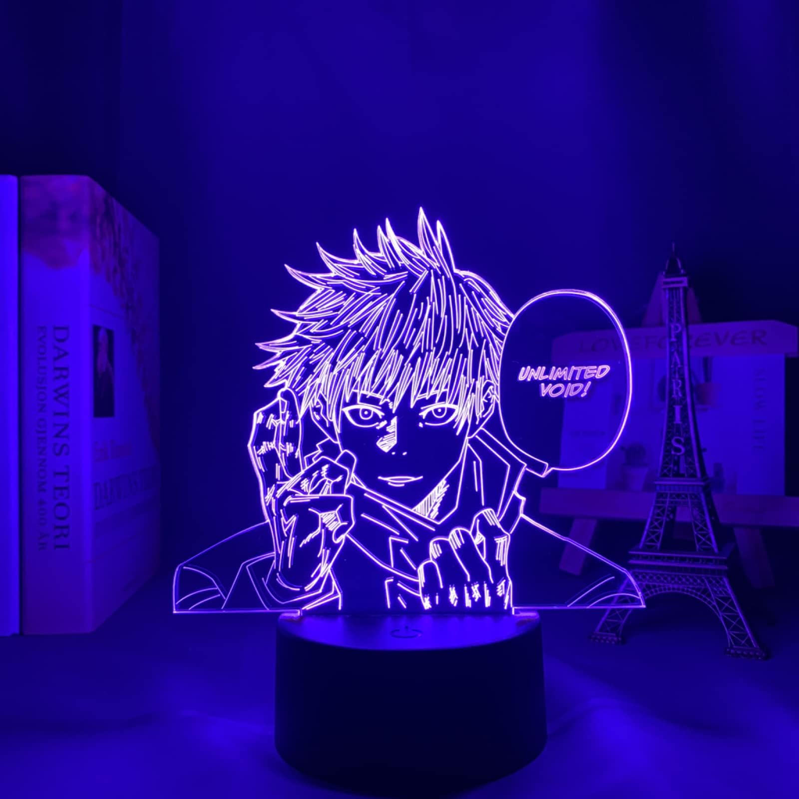 Hongjieya Anime Lamp Satoru Gojo Figure Night Light Bedroom Decor Led ...
