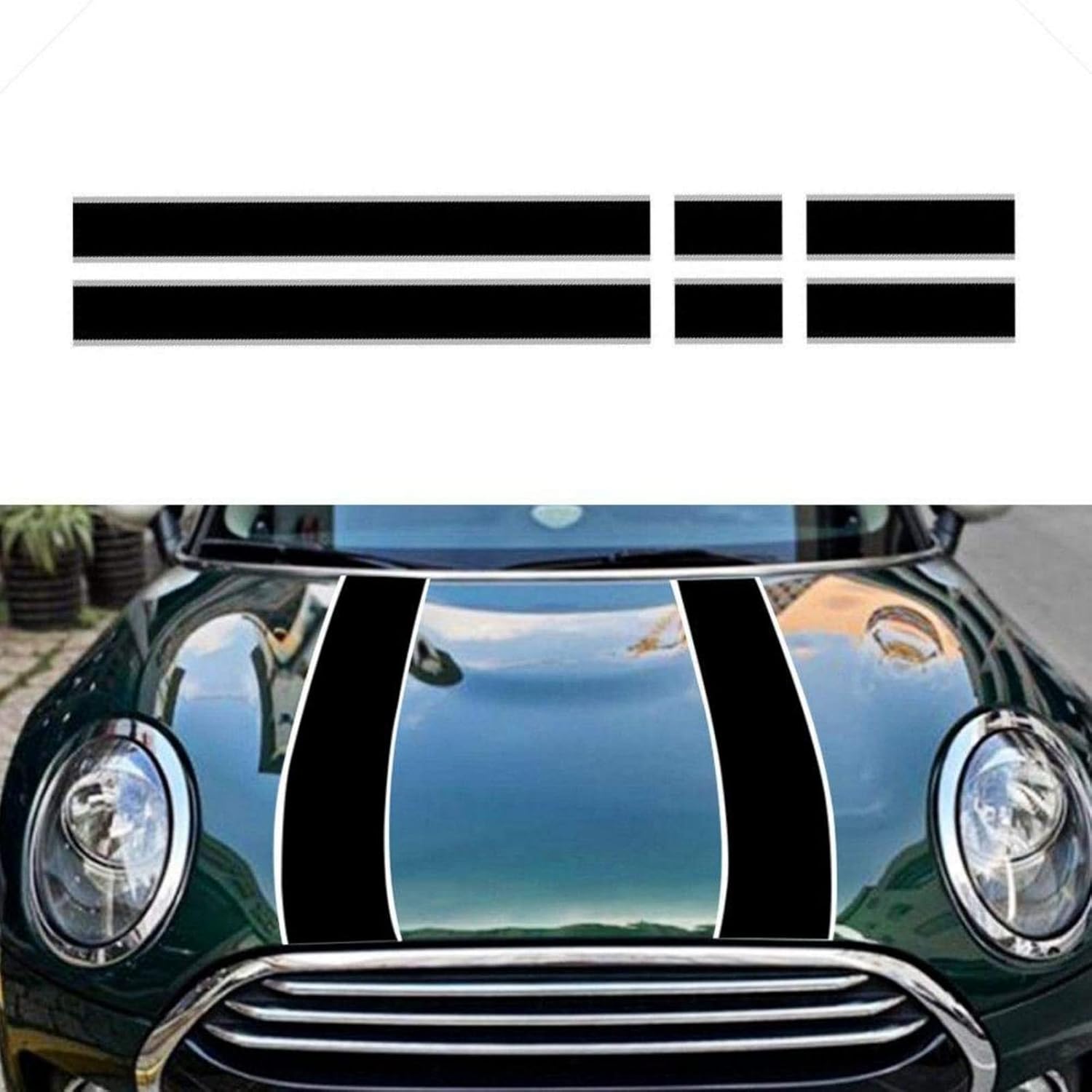Car Hood Stripe Sticker Auto Racing Stripes Decal Philippines | Ubuy