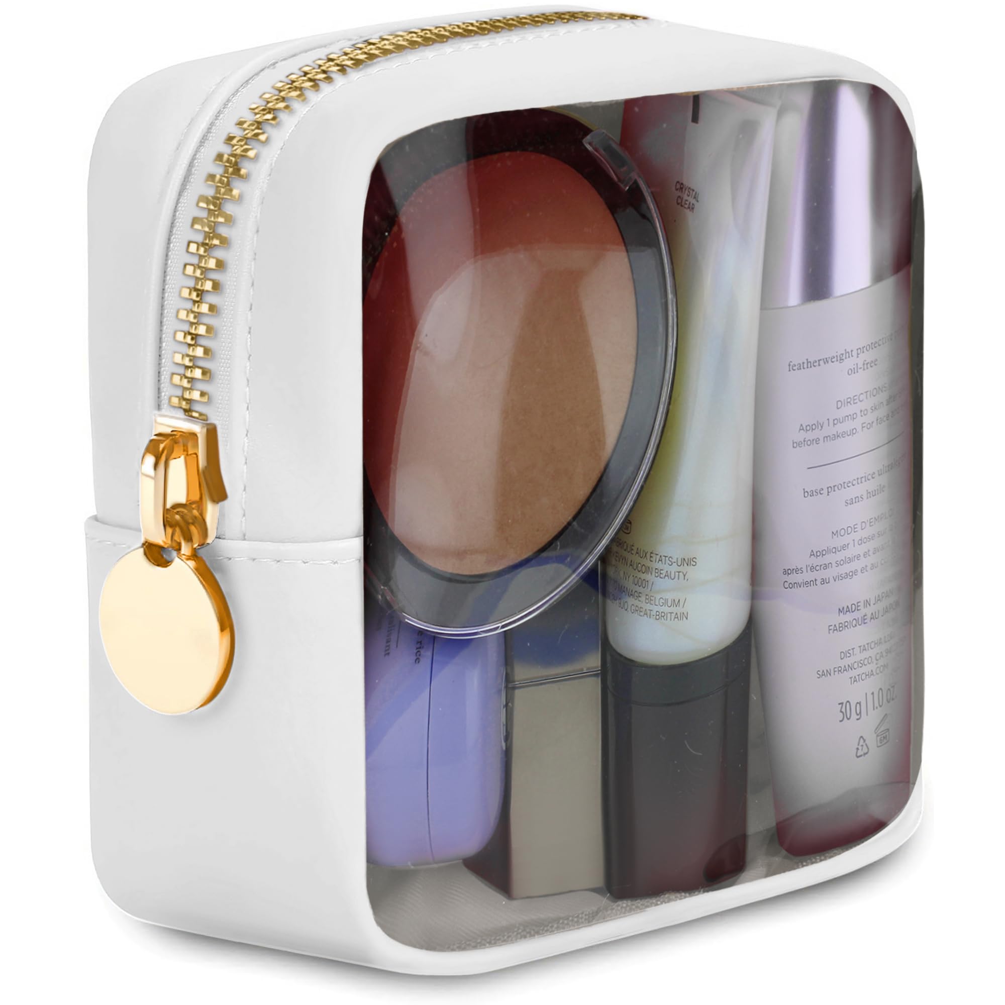 Amazon.com: Clear Mini Makeup Bag - Small Cosmetic Pouch for Purse ...