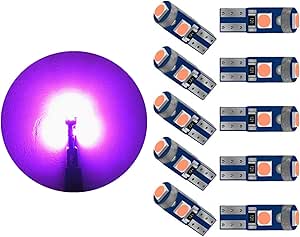 Amazon.com: WLJH Super Bright Pink Purple Instrument Panel Gauge ...