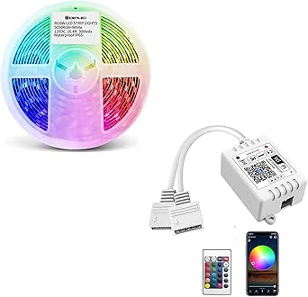 GIDEALED Smart Wifi RGBW LED Strip&RGBW Controller with RF Remote ...