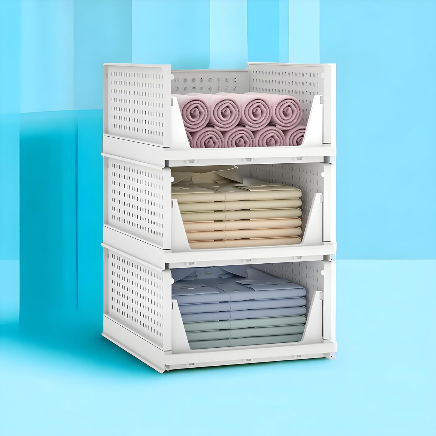 Clothes Organizer For Wardrobe Cupboard Organizer For Clothes Foldable ...