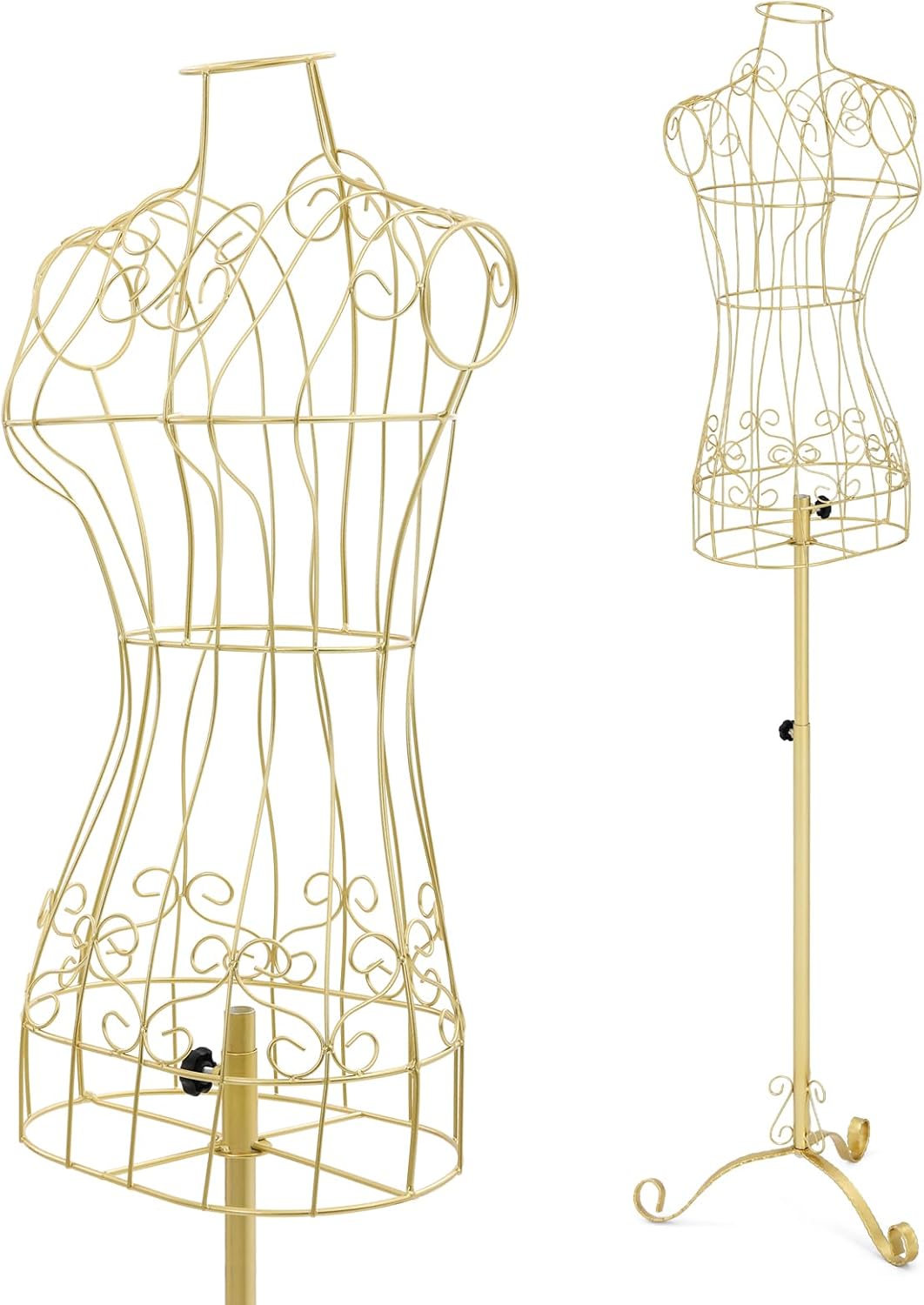 Amazon.com: Dress Form Mannequin Torso with Metal Stand, Adjustable ...