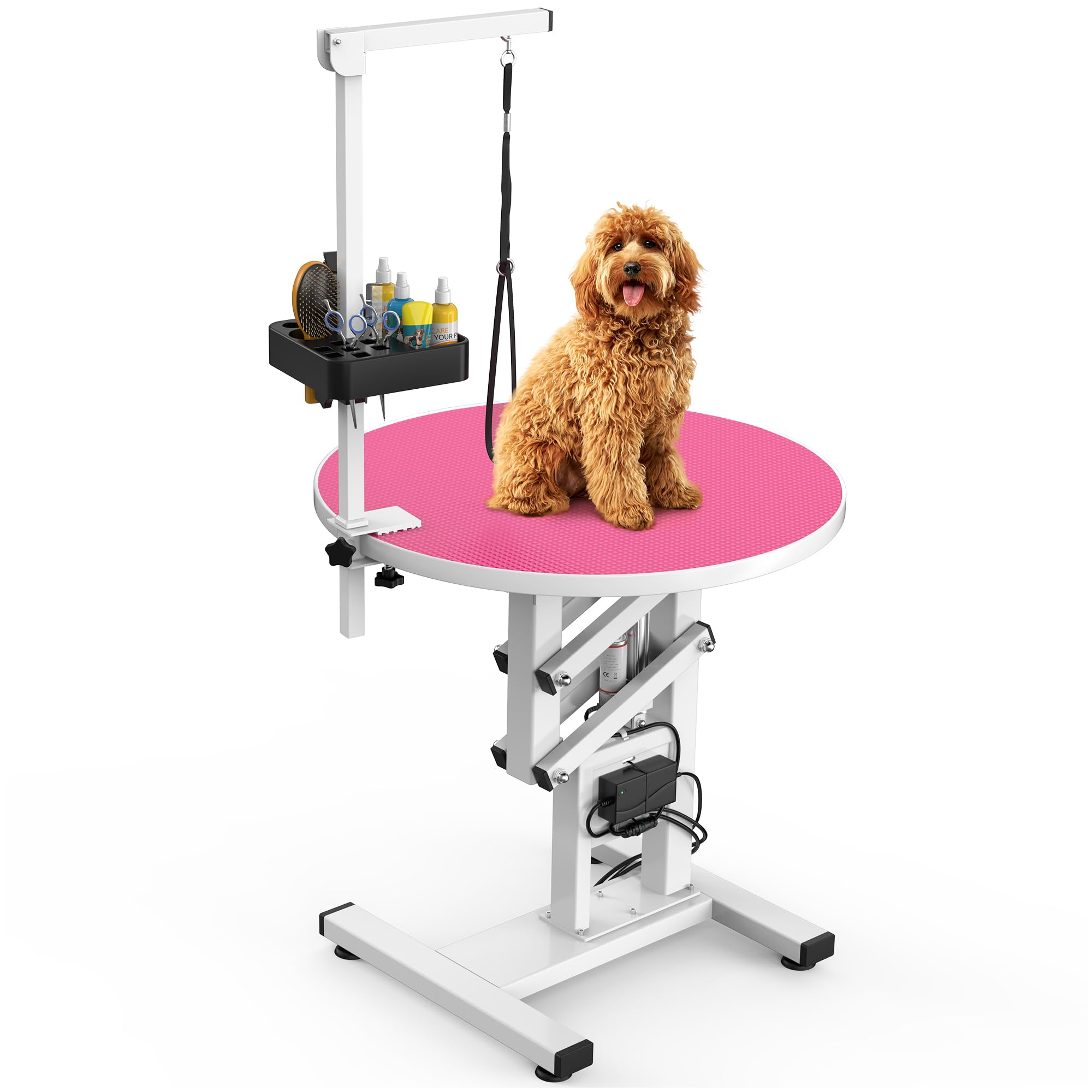Amazon.com : YITAHOME 24" Electric Lift Dog Grooming Table, Rotating ...