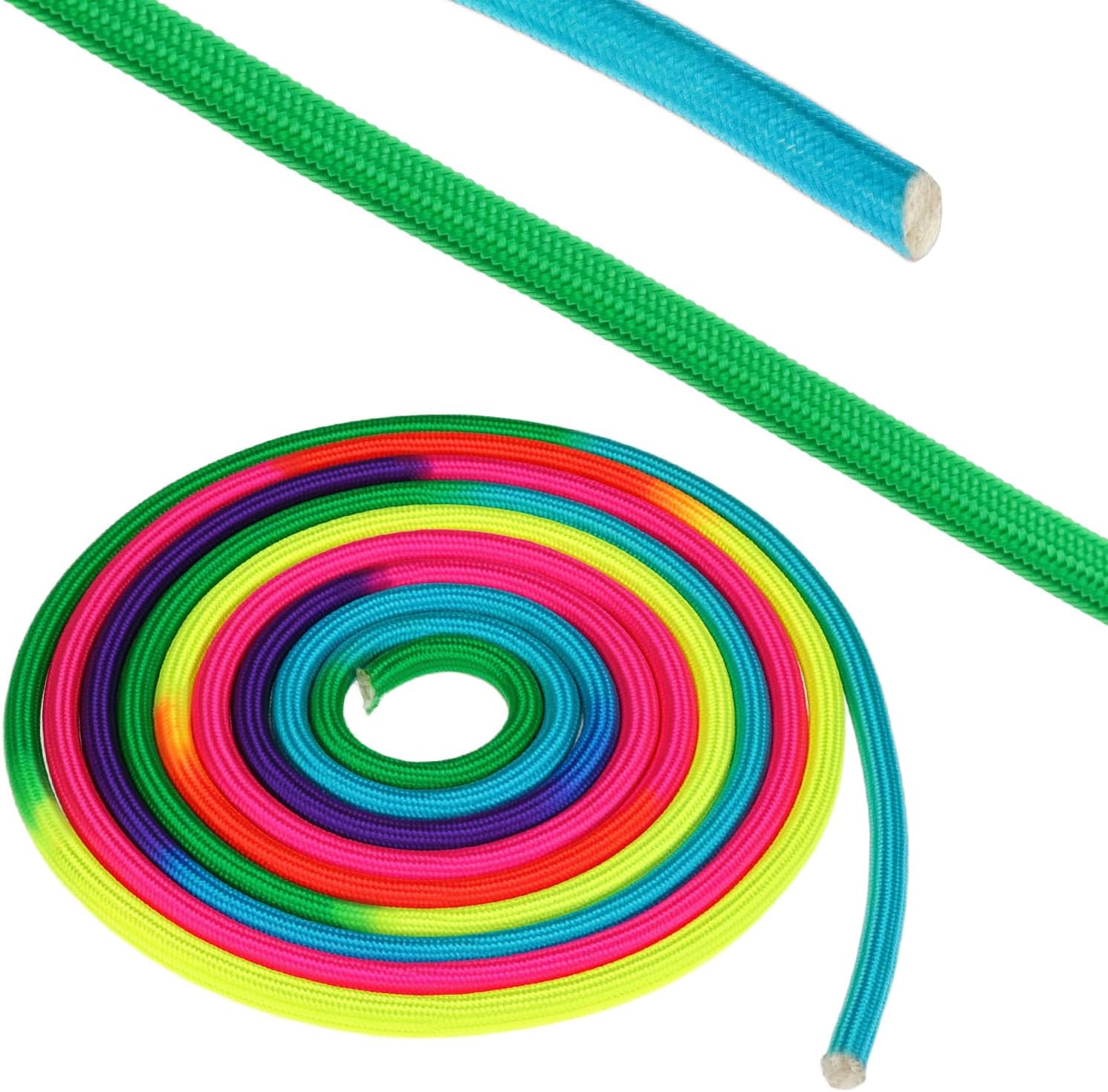 Amazon.com : QWORK Rhythmic Gymnastics Rope, 3m / 118in Nylon Training ...