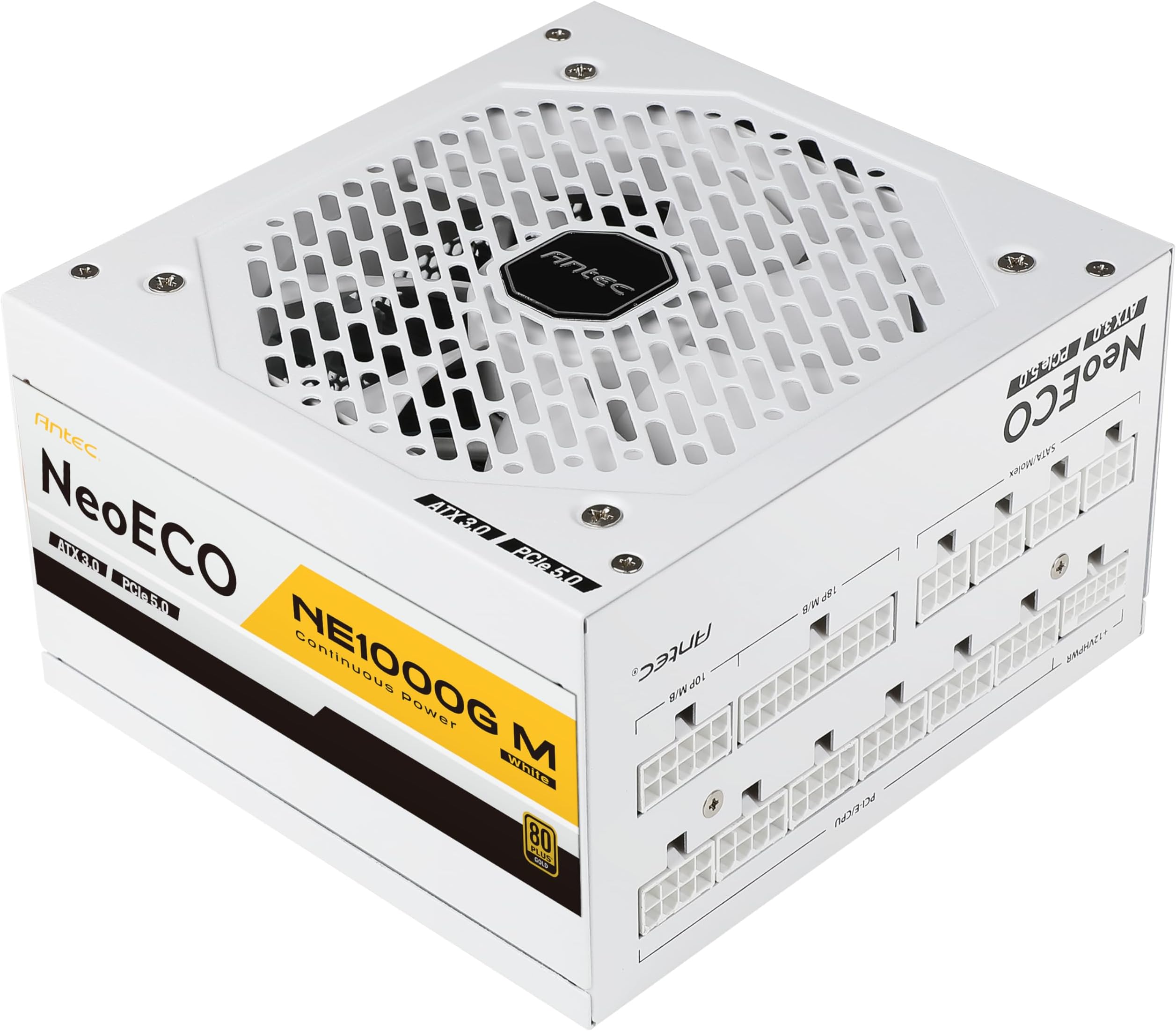 Amazon | ANTEC 80PLUS GOLD 認証取得 高効率高耐久電源ユニット NE1000G M WHITE ATX3.0 ...
