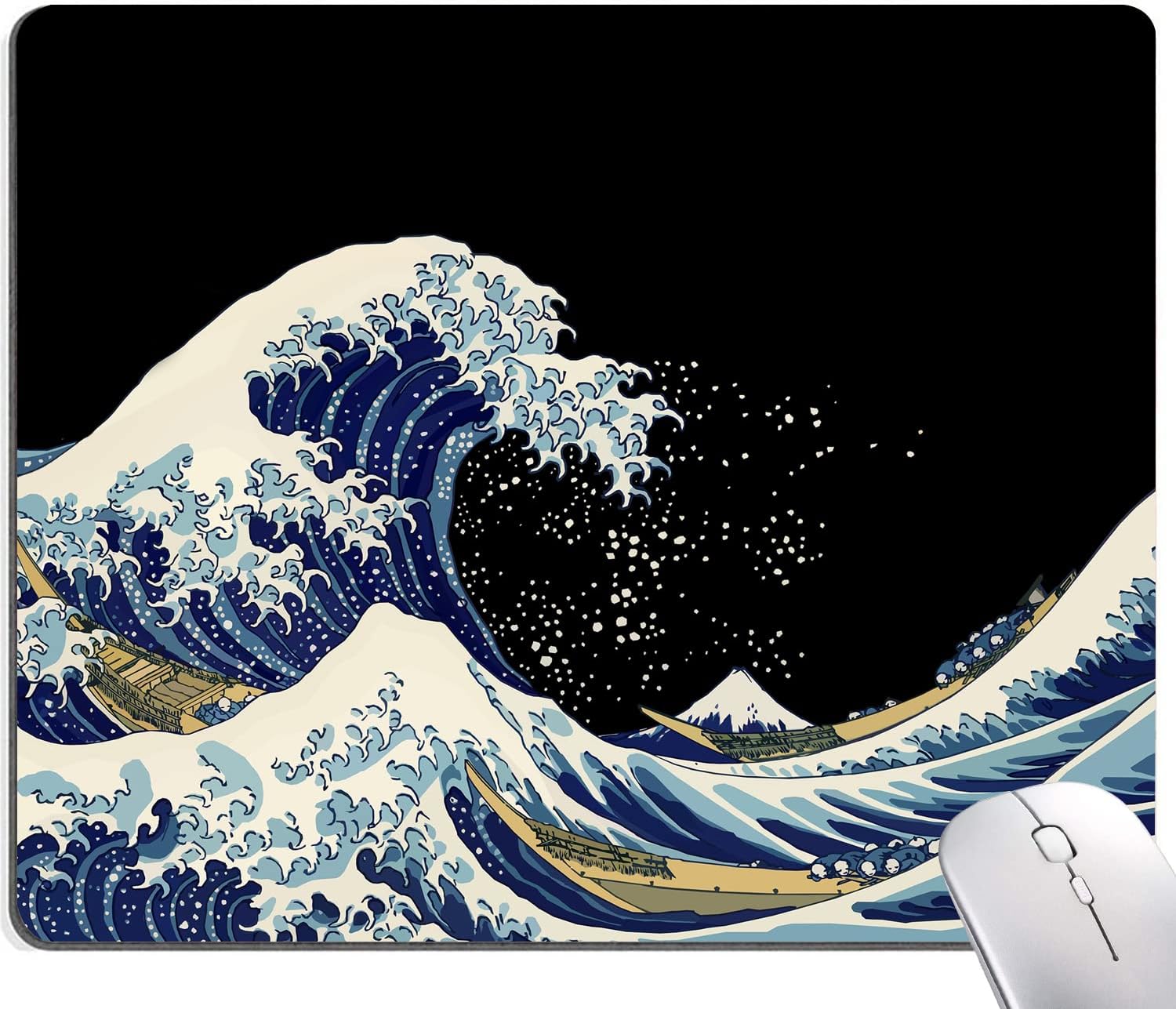 Amazon.com: Decorative Mouse Pad Art Print Painting Hokusai The Great ...