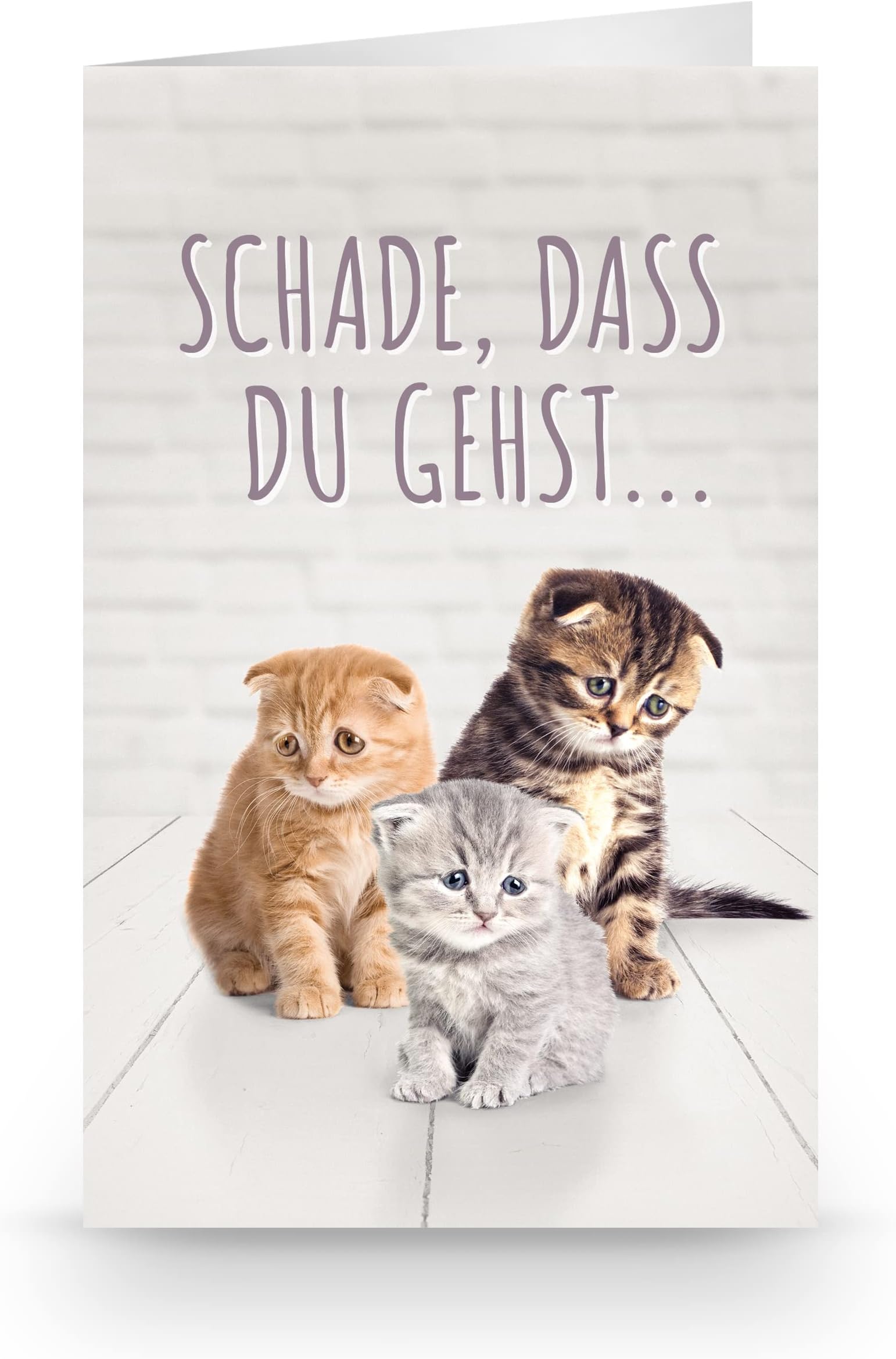 Yohmoe® Abschiedskarte Kollegen im Maxi-Format (155x 245 mm): Karte zum ...