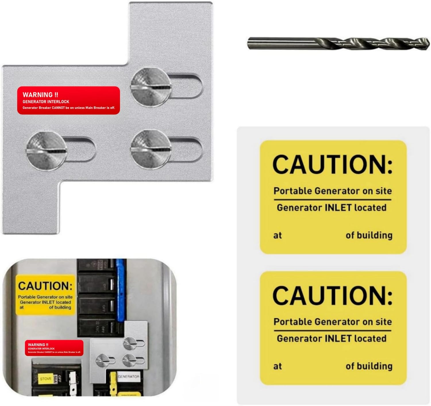 QYZZRS Generator Interlock Kit Compatible with General Electric GE 150 ...