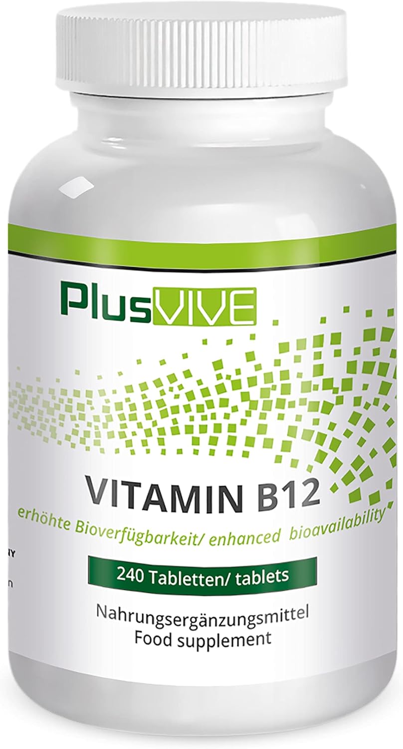Plusvive Highly Dosed Vitamin B12 Tablets With Enhanced Bioavailability ...