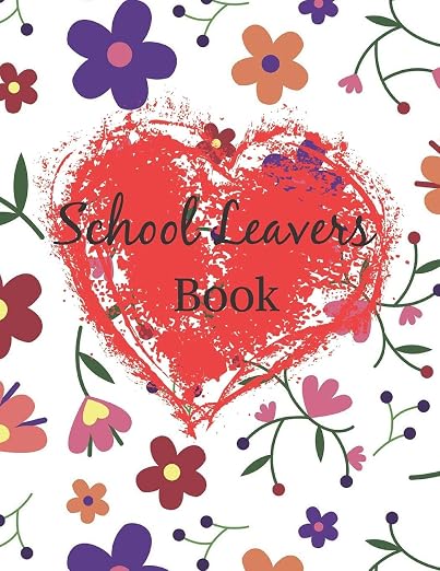 School leavers Book: autograph memories contact details A4 120 pages ...